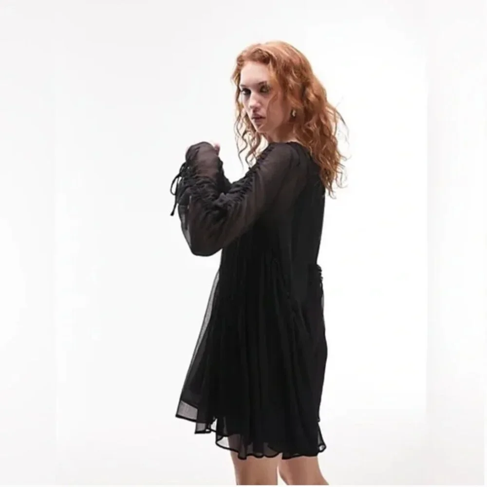 ASOS | Dresses | Topshop Channeled Chuck On Seamed Mini Dress In Black ...